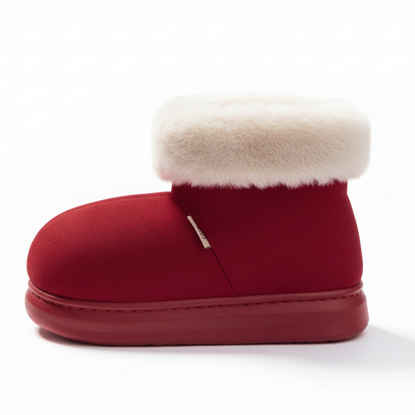 Chaussons très chauds montants pour femme VERA | Hauteur cheville ...